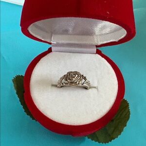 Avon | Jewelry | Avon Rose Ring Sterling Silver Marked 925 A Size 5 ...